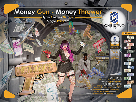 Second Life Marketplace - Money Gun - Single 02 - [Chris Two Designs]